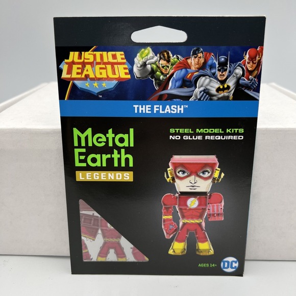 Games | The Flash Justice League Metal Earth Legends 3d Laser Cut Metal ...